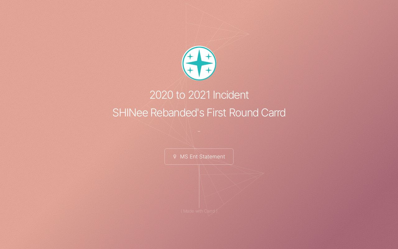 SHINee Rebanded Incident Briefing